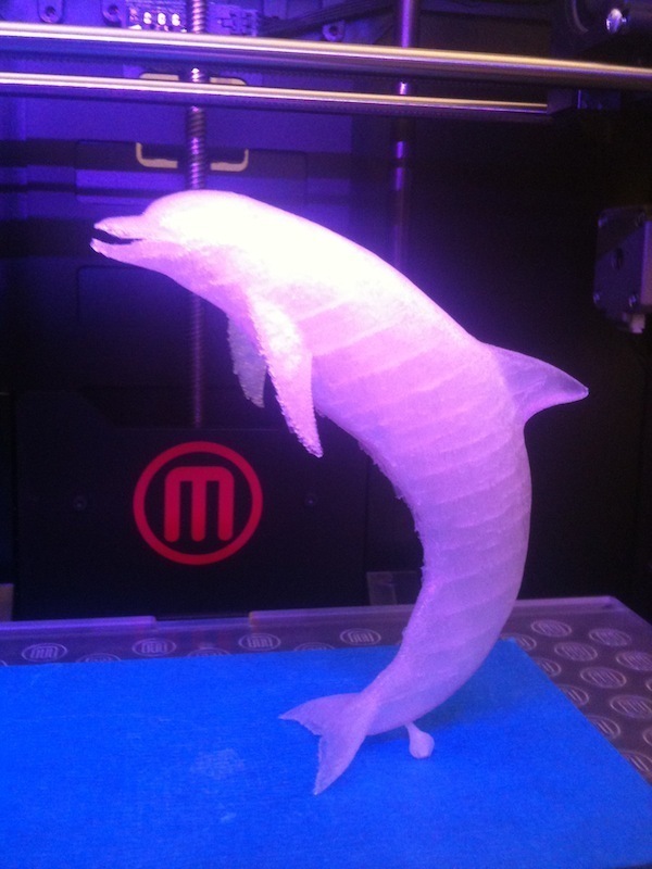 Free STL file Dolphin - curved, upright 🐬・3D printer model to download ...