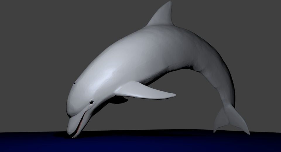 Free STL file Dolphin - curved, upright 🐬・3D printer model to download ...
