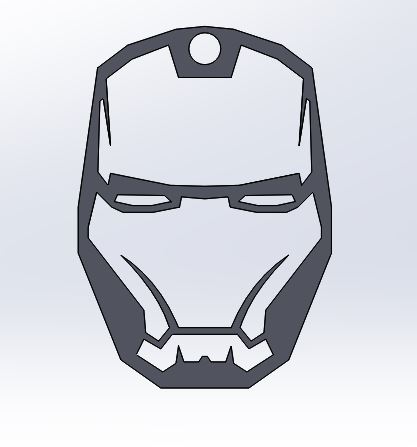 Free STL file Iron man keychain・Object to download and to 3D print・Cults