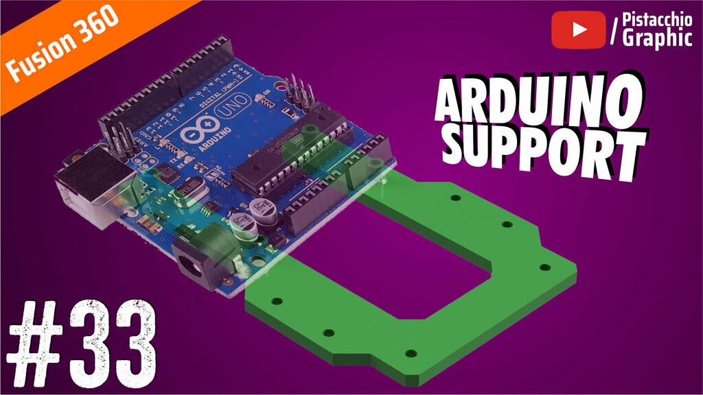 Archivo 3D gratis #33 Soporte Arduino | Láser CNC | Fusion 360 ...
