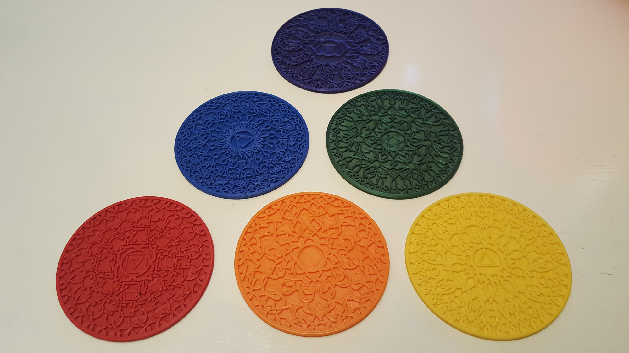 STL file Third Eye Chakra Coaster 👁️・Design to download and 3D print・Cults