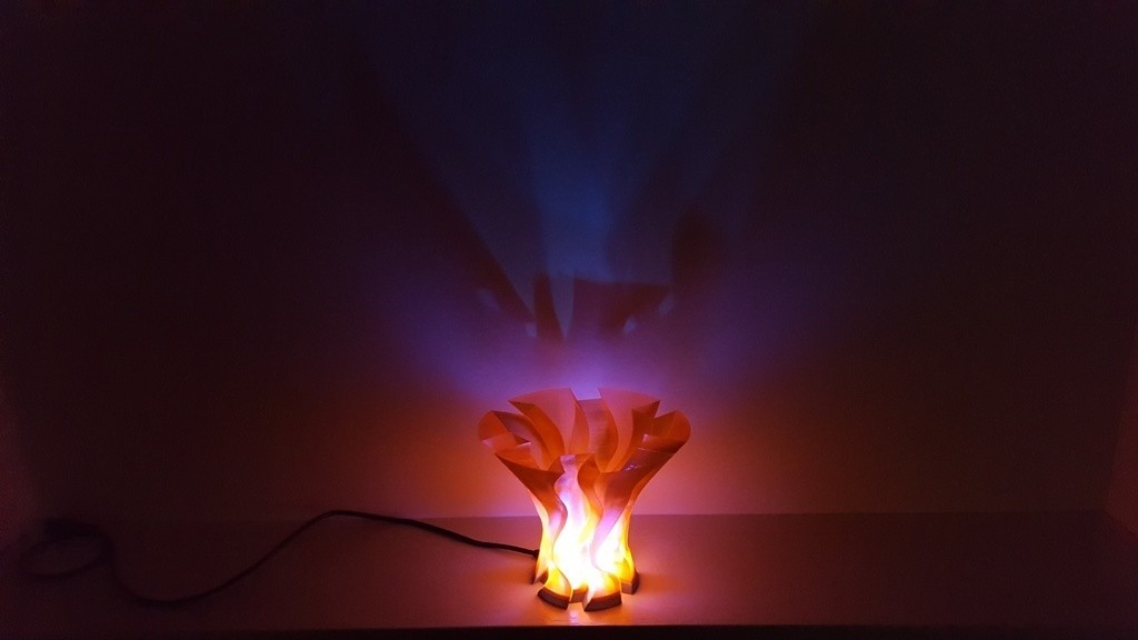 Download free STL file Flame Lamp • 3D printer template ・ Cults