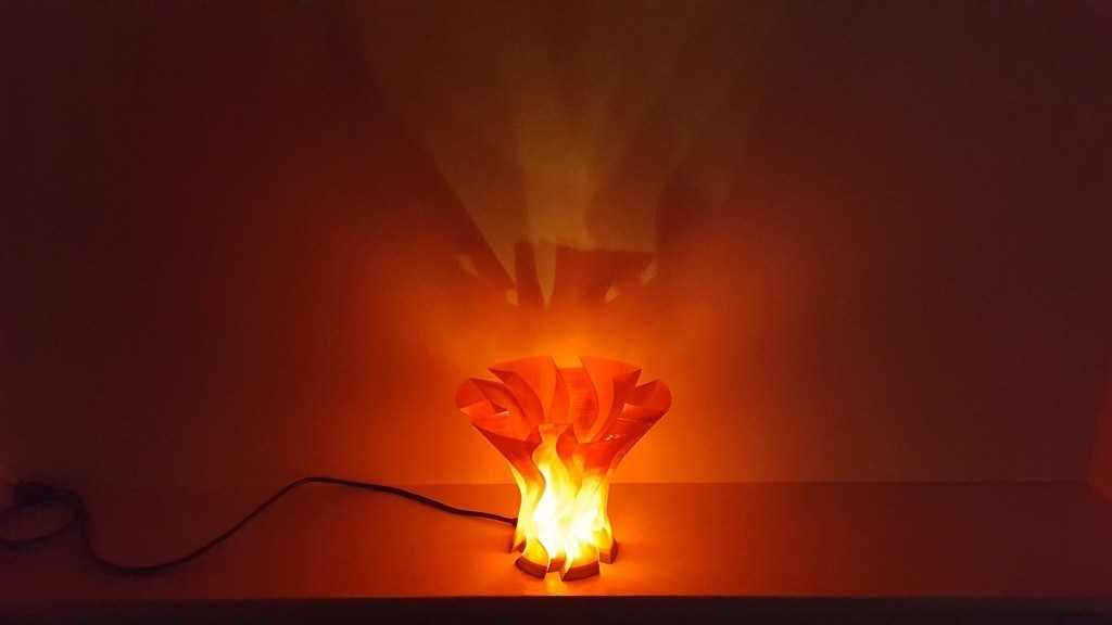 Download free STL file Flame Lamp • 3D printer template ・ Cults