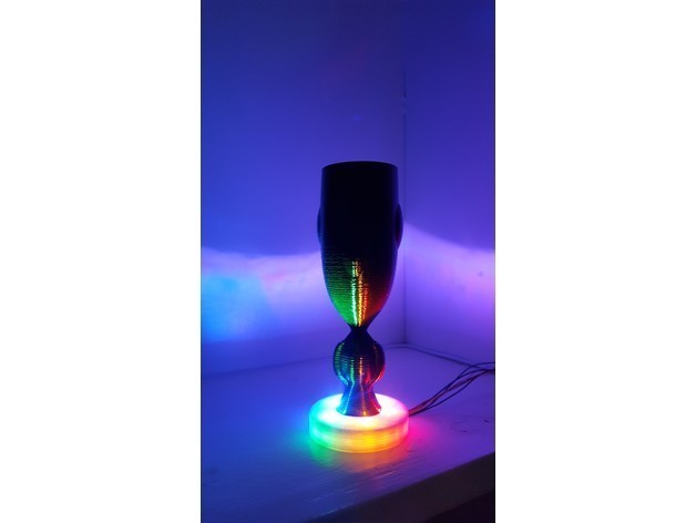 Free STL file Simple LED Base for lamp shades・Model to download and 3D ...