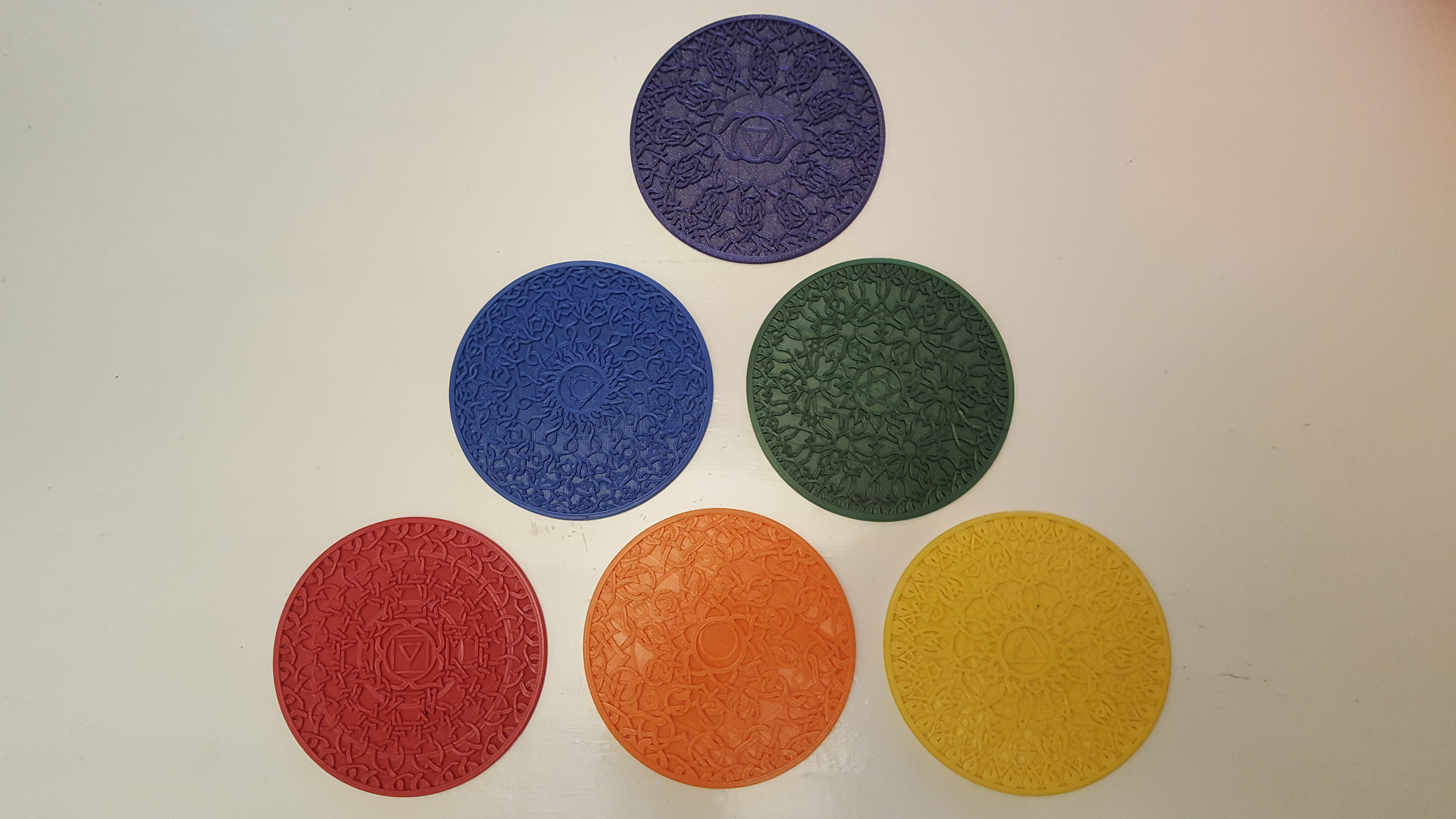 STL file Third Eye Chakra Coaster 👁️・Design to download and 3D print・Cults