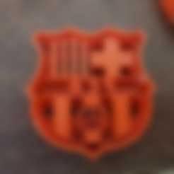 Download STL Football Club Barcelona Cookie Cutter ・ Cults