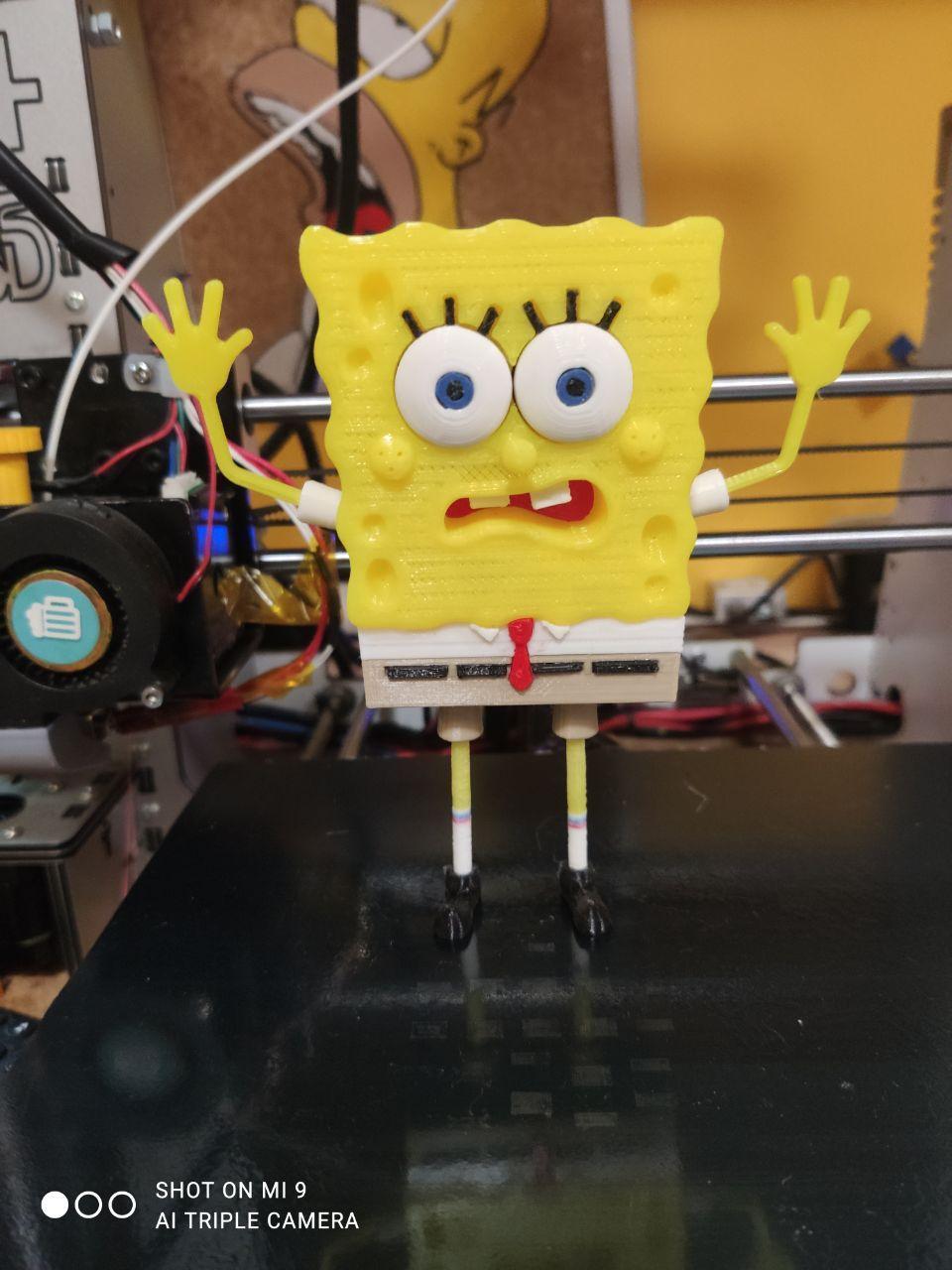 3D printable SpongeBob (Multicolor) • made with Anet a8 "evo"・Cults