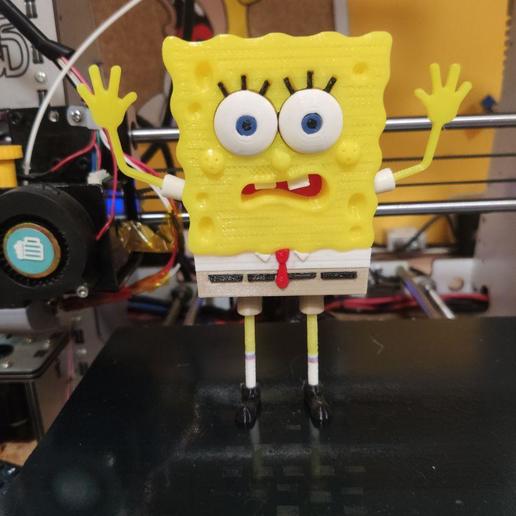 3D printable SpongeBob (Multicolor) • made with Anet a8 "evo" ・ Cults