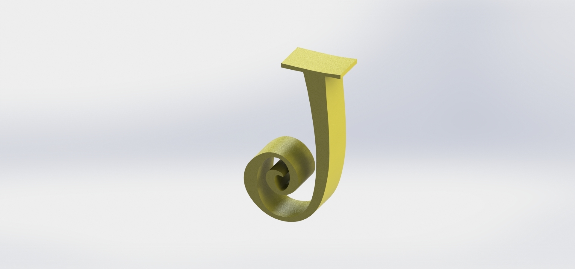 STL file Letter J・3D printable model to download・Cults