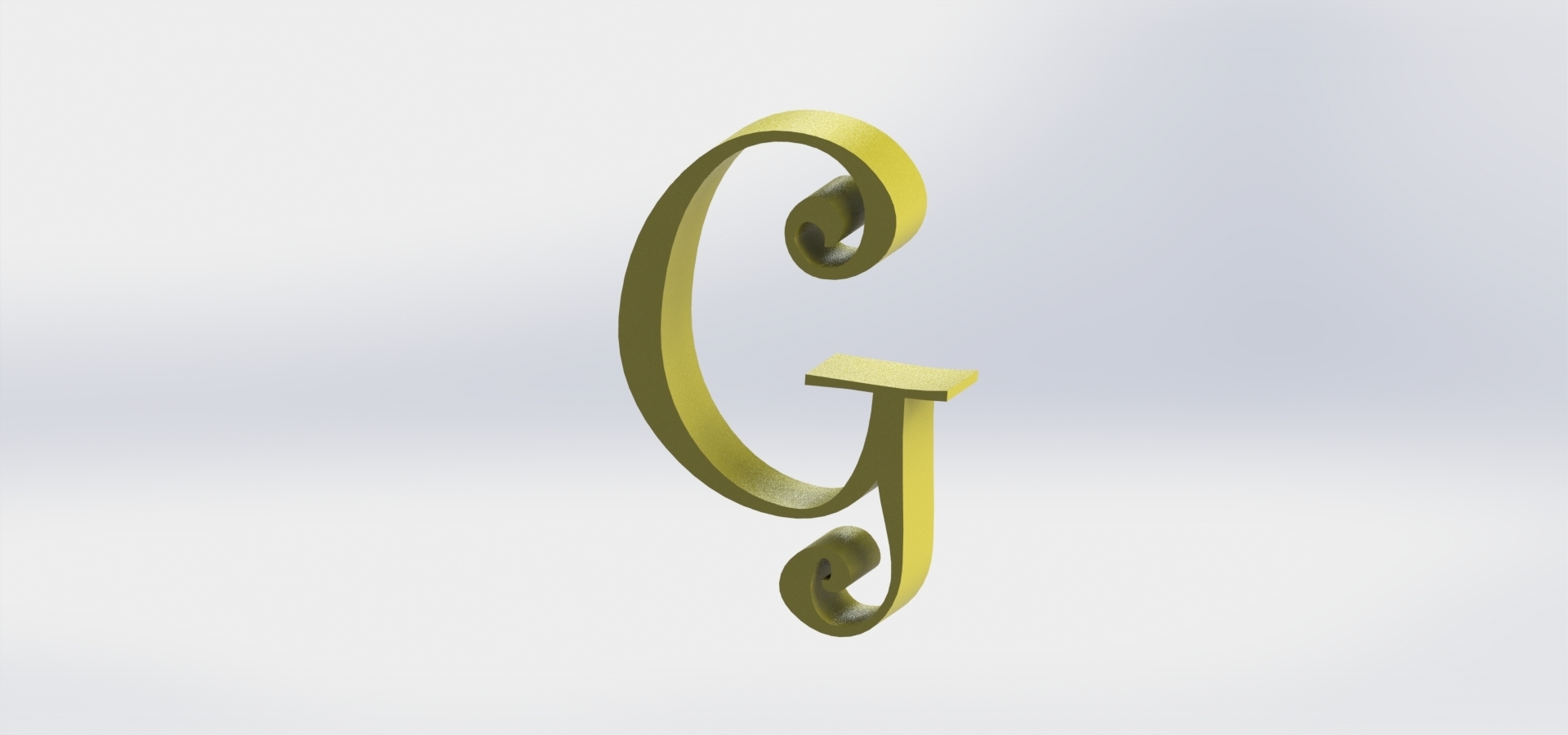 Файл STL Letter G・Модель для печати в 3D скачать・Cults