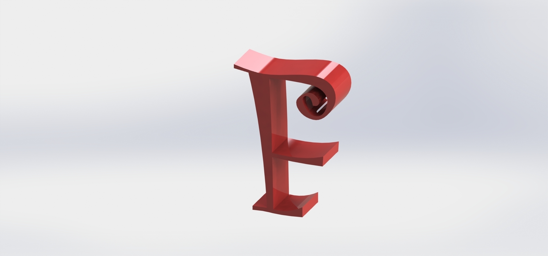 STL file Letter F・Template to download and 3D print・Cults