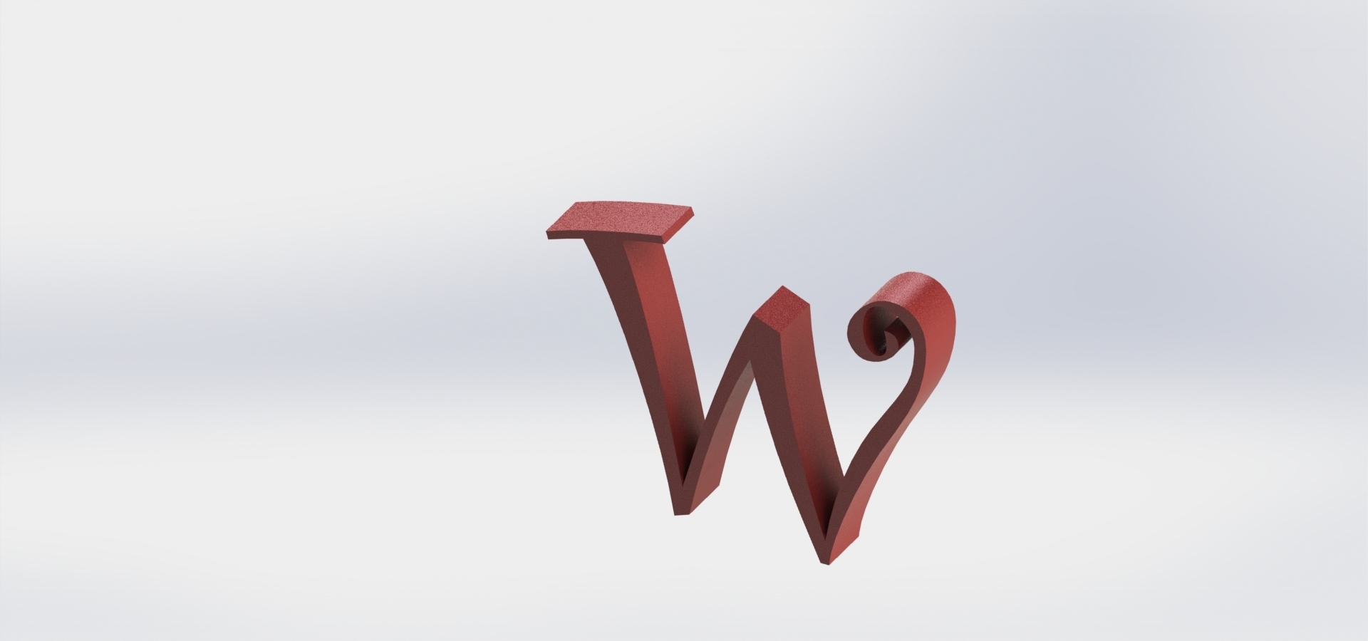 Файл STL Letter W・Модель 3D-принтера для загрузки・Cults