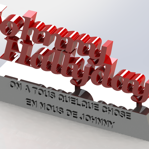 Descargar archivo STL Johnny Hallyday 3D • Diseño para la impresora 3D ...