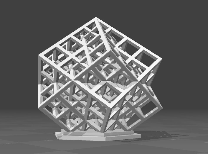 Free STL file Large Double Lattice Cube・3D printer model to download・Cults