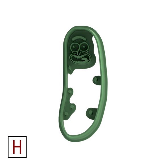 STL file Cookies cutter - Pickle Rick・Template to download and 3D print ...