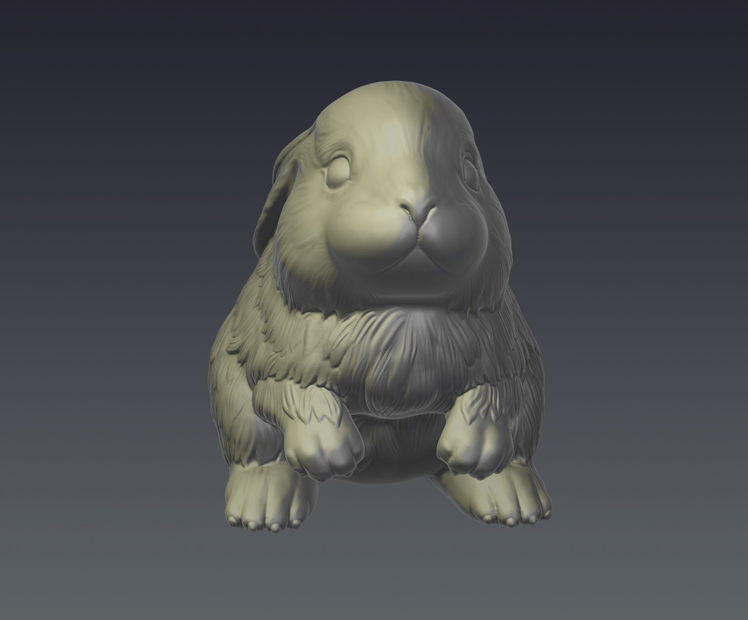 STL file Rabbit・3D print design to download・Cults