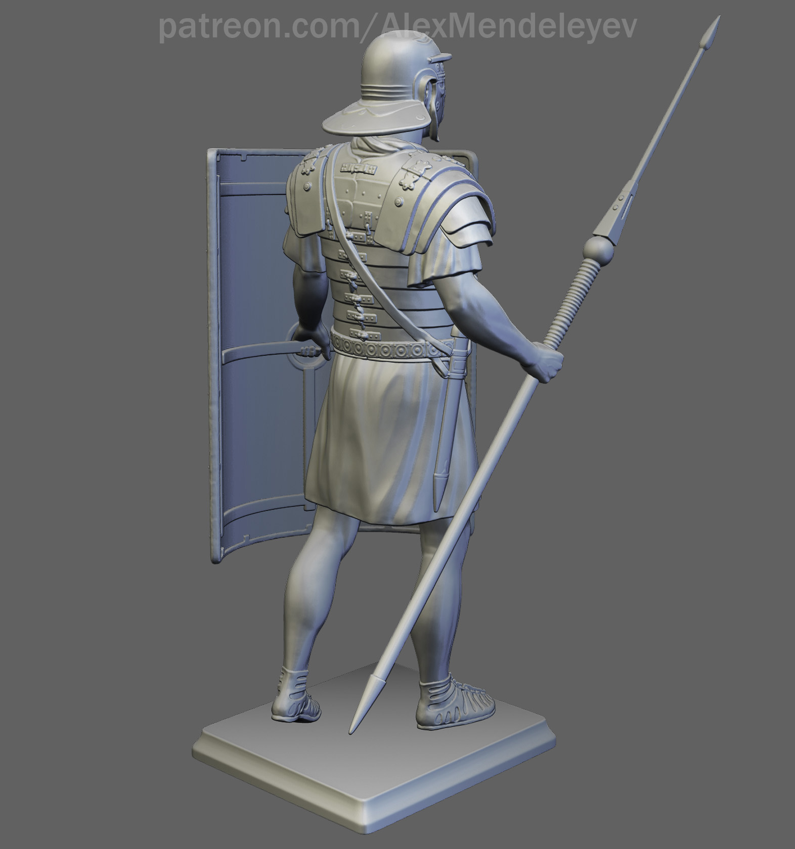 STL file Roman Legionary 🛡️・3D printable design to download・Cults
