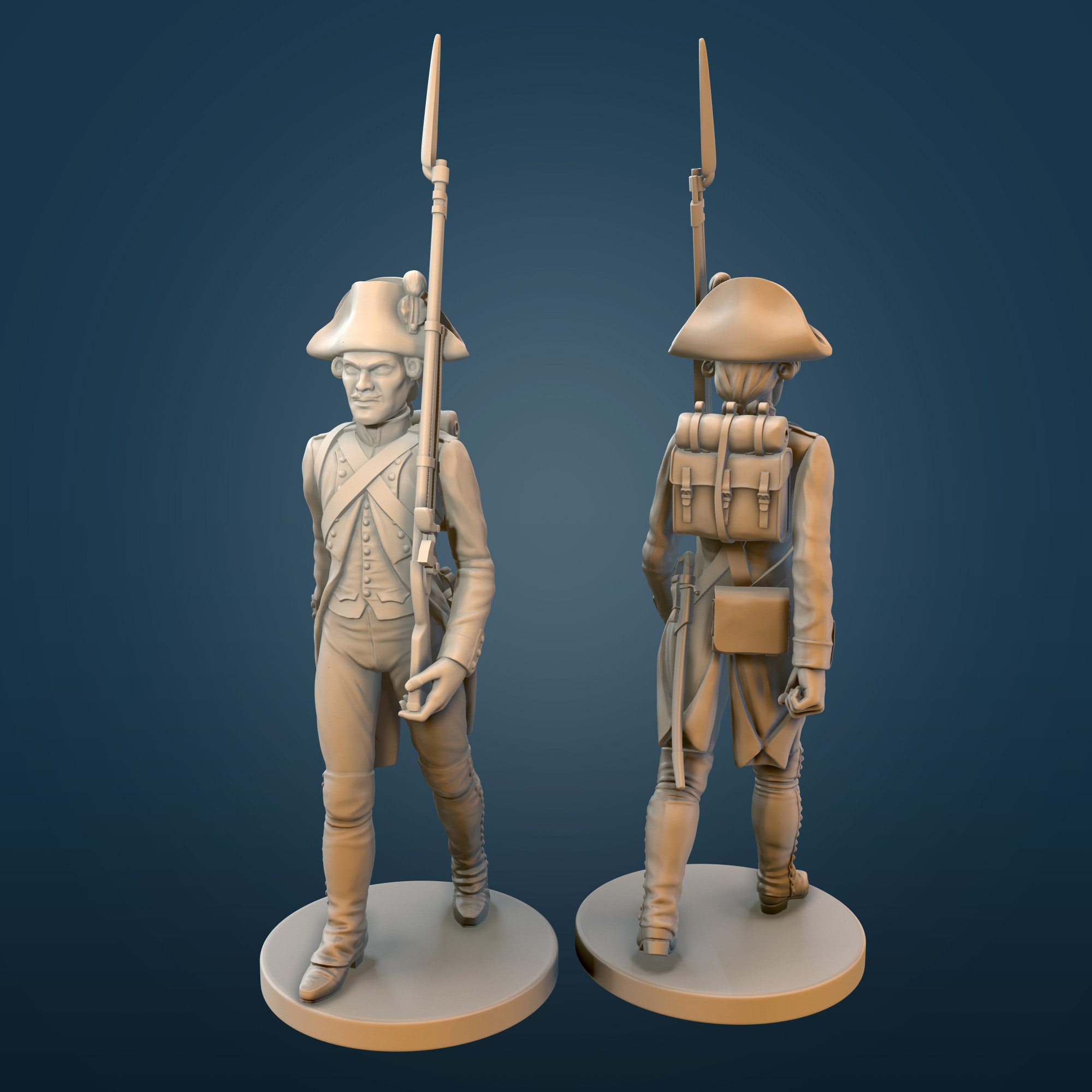 STL file French napoleonic infantry 1804-1807 🫡・3D printer model to ...