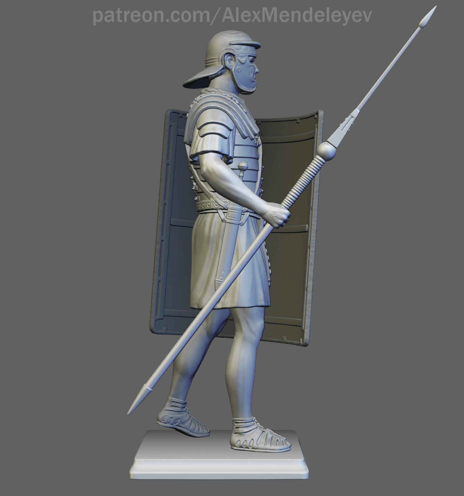 STL file Roman Legionary 🛡️・3D printable design to download・Cults
