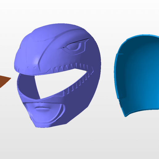 Download STL file power rangers mmpr red ranger helmet stl file • 3D ...