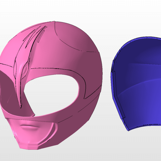 Download 3D printing models power rangers mmpr pink ranger helmet stl ...