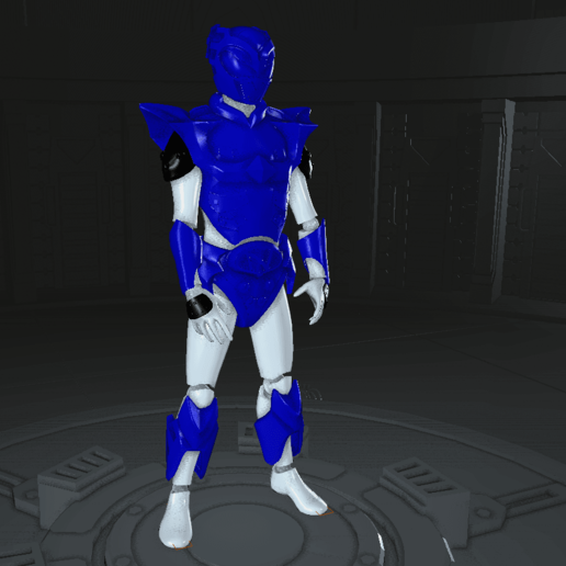 Download STL file power rangers inspace psycho suit with helmet stl ...