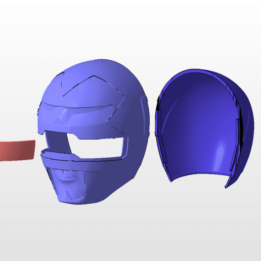 Download STL files power rangers lost galaxy blue ranger helmet stl ...