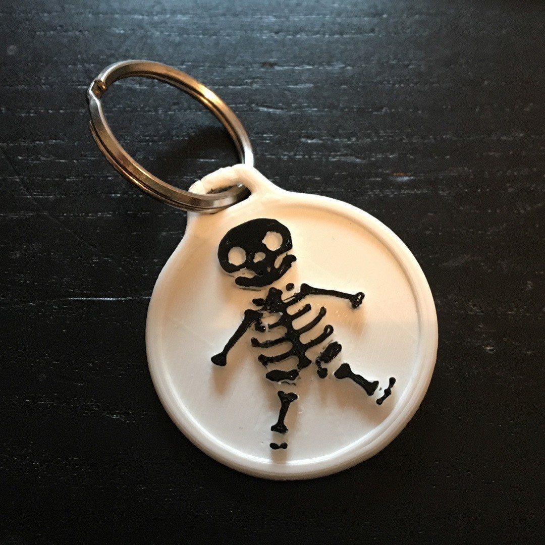 Free STL file Skeleton key ring 💀・3D print design to download・Cults