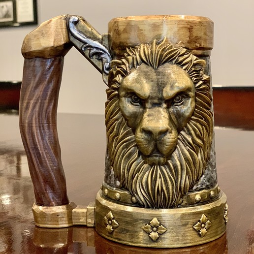 3D printer Mythic Mugs - Lion's Brew - Can Holder / Storage Container ...