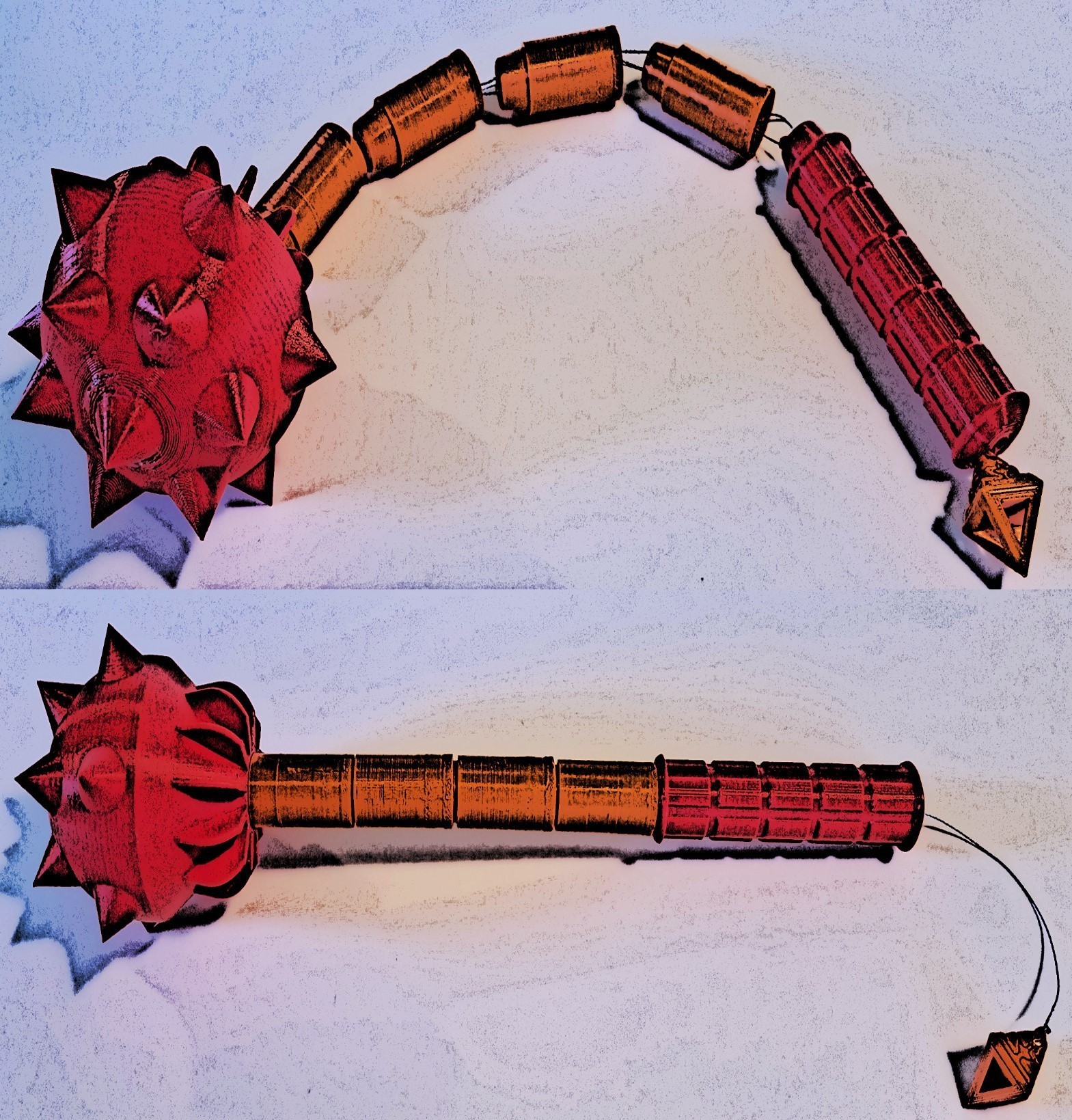 Free STL file SNAKE MACE・3D print model to download・Cults