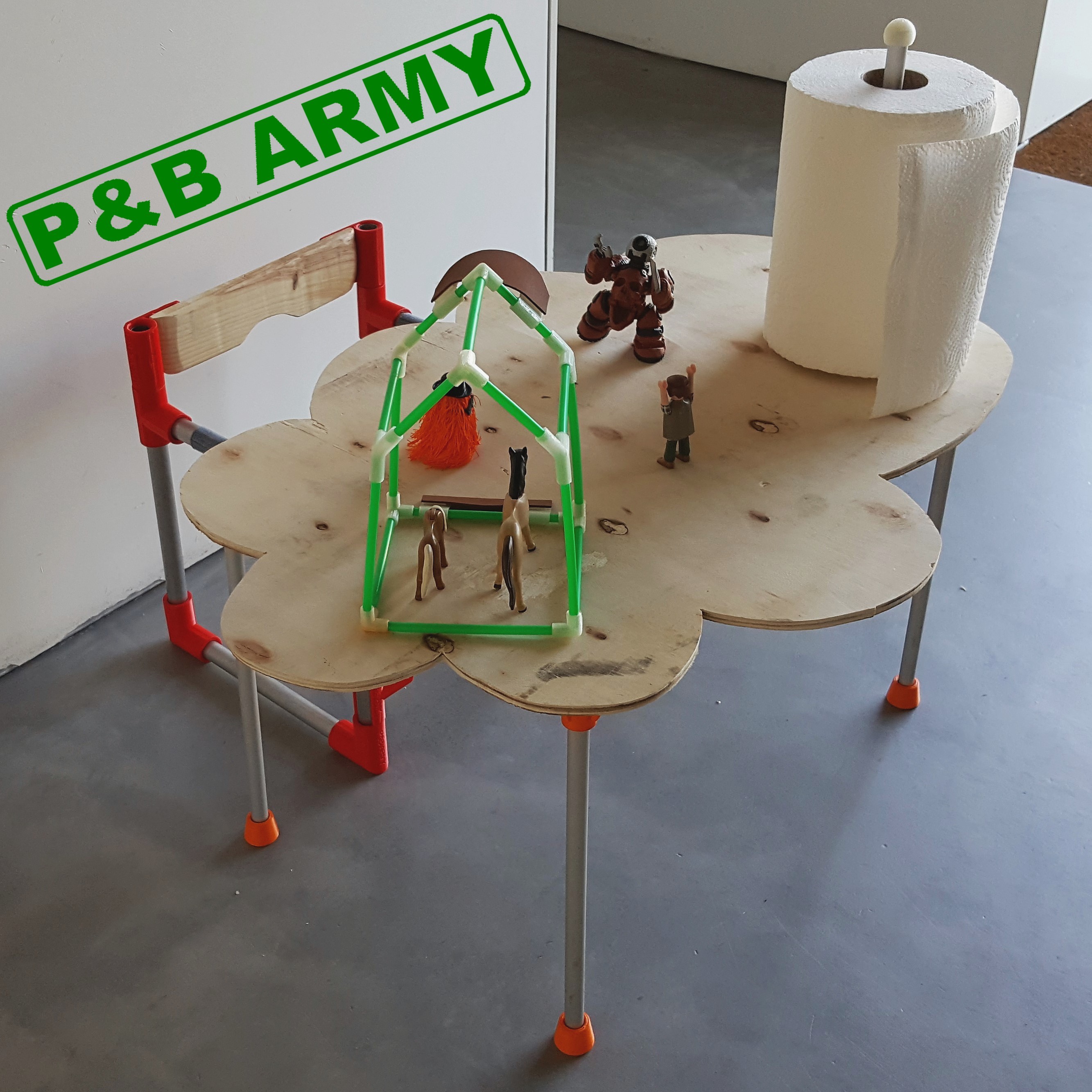 Free STL file P & B ARMY (PIPE AND BOARD) 🪑・3D printer model to ...