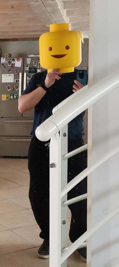 Free STL file Lego head real size 12 parts 🏗・3D printing idea to ...