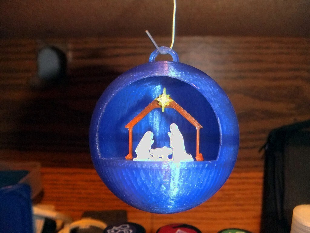 Free STL file Nativity Christmas Ornament・3D printing design to ...