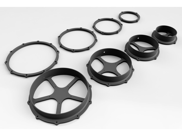 Free STL file One Piece Shell and Rim for E-Drum・3D printing template ...