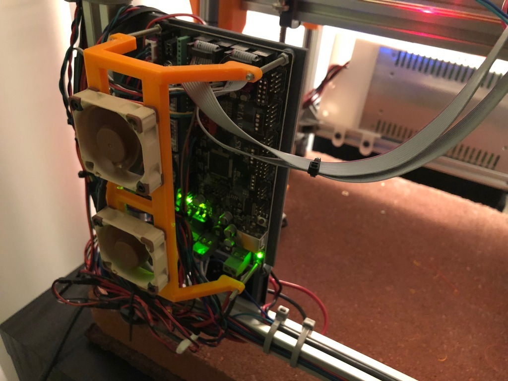 Free 3D file MKS Gen 1.4 Dual 40mm Fan Bracket 🧞‍♂️・Design to download ...