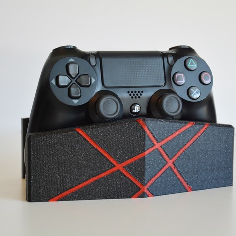 Download STL file Desk Controller Stand (PS4 Dualshock) • 3D printing ...