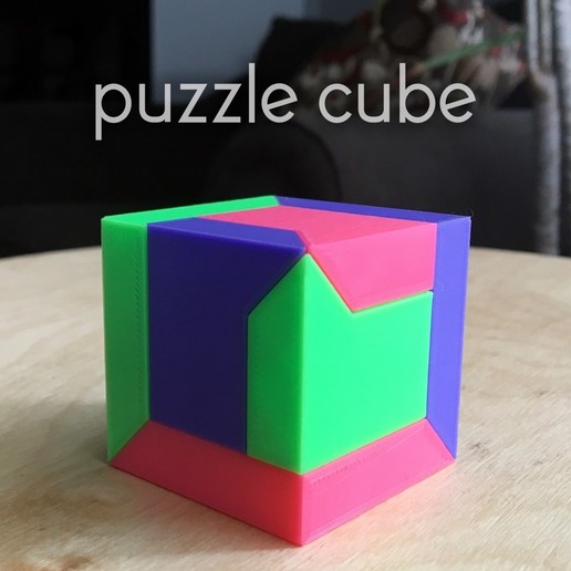 Download free STL file Puzzle Cube (easy print no support) • 3D ...