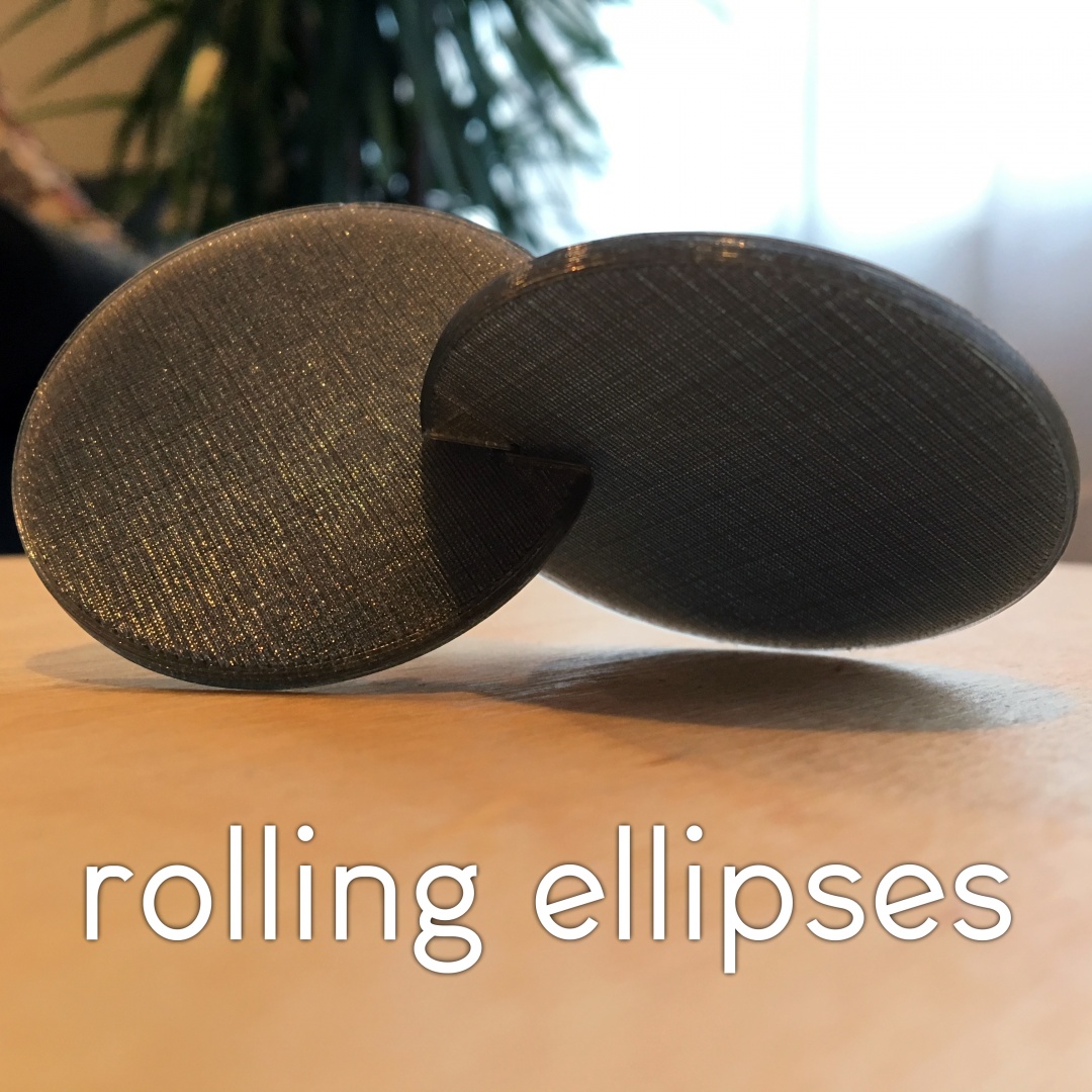Archivo STL gratuito Juguete de escritorio Fidget Rolling Ellipses!・Idea de impresión 3D para ...