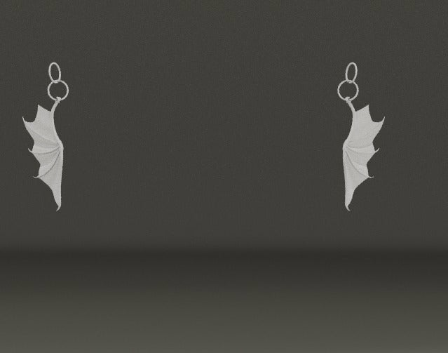 Free STL file earrings bat wing・3D printer model to download・Cults