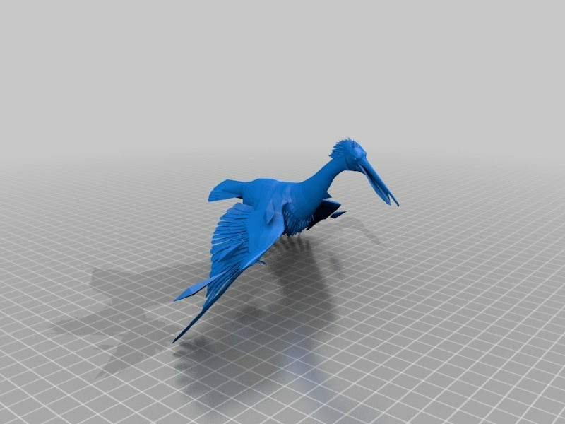 Free STL file pelican bird flyed・3D printable model to download・Cults