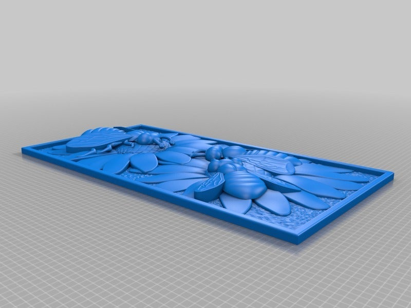 Free STL file panel bee・Object to download and to 3D print・Cults