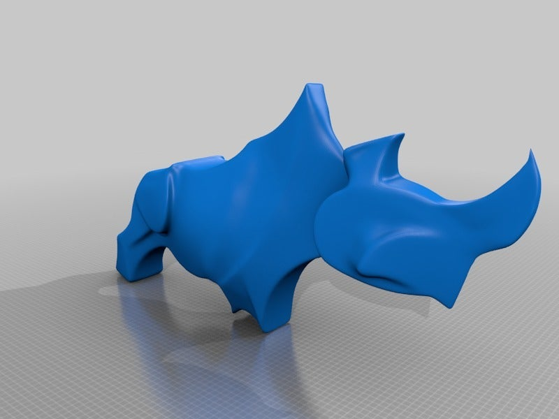 Free STL file Rhino・Object to download and to 3D print・Cults