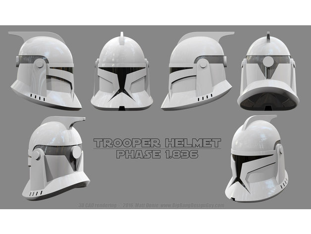 Archivo STL gratuito Clone Wars - Casco Phase 1・Objeto imprimible en 3D para descargar・Cults