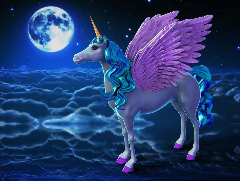 Free STL file Majestic Alicorn (Flying Unicorn)・3D print design to ...
