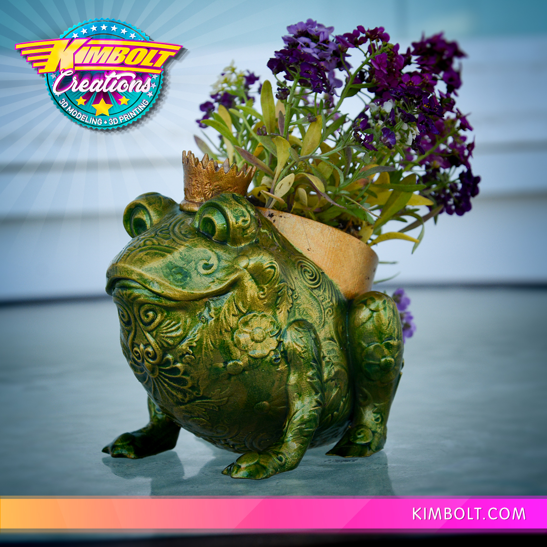 STL file Froggy Planter - no supports・3D printable model to download・Cults
