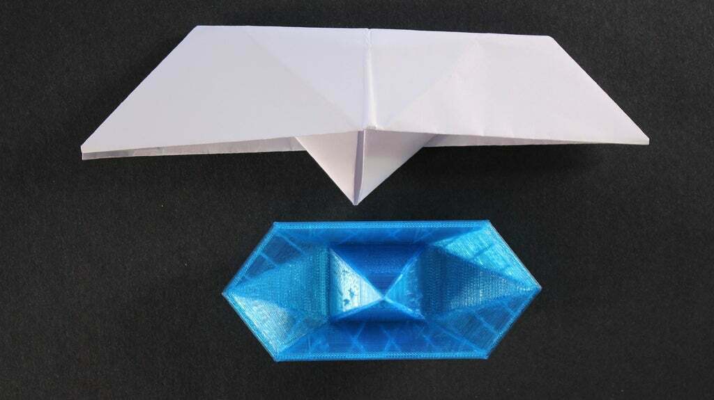 Free STL file Barco de papel 1 Paper boat・3D printing model to download ...