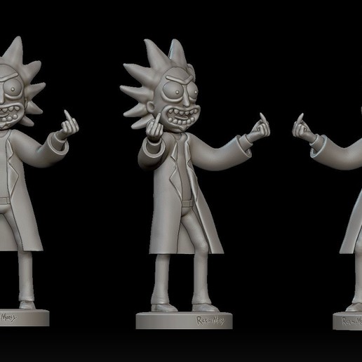 Download STL file Ricky Sanchez from Rick and Morty series • 3D ...