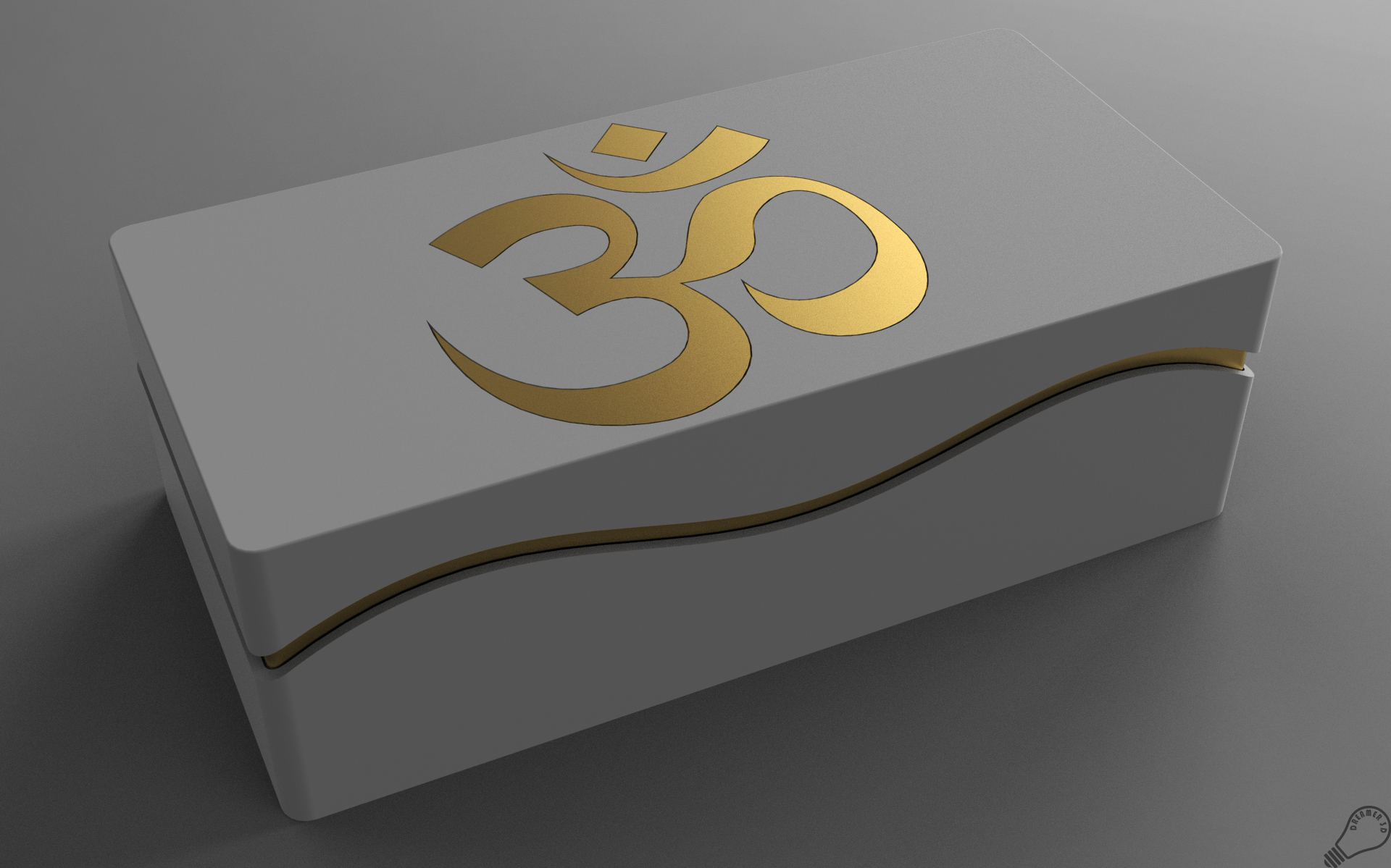 STL file Box - Wave of color - Golden Ohm 📦・3D printer model to ...