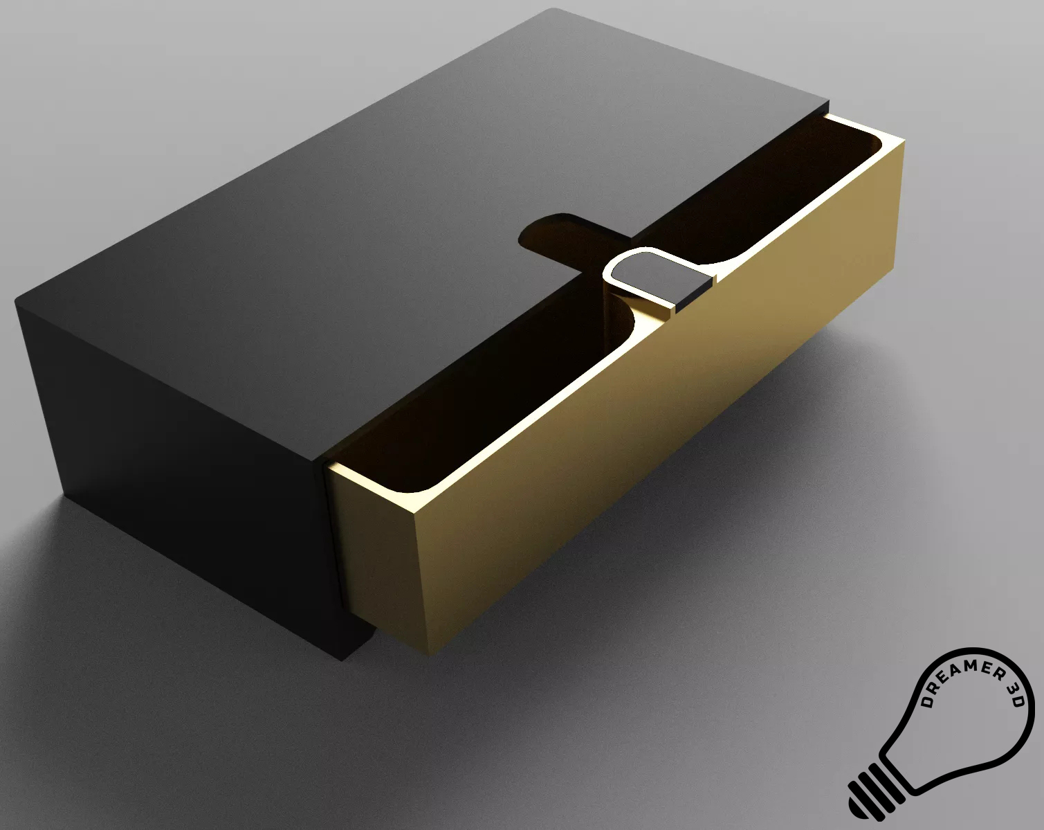 STL file Sliding Box - 1 Compartment・Model to download and 3D print・Cults
