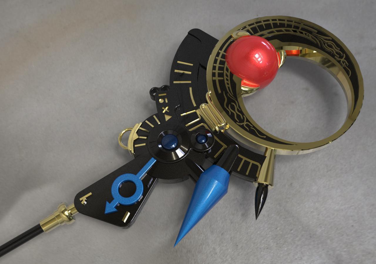 STL file Rita Repulsa Staff from mighty morphin Power Rangers・3D print ...